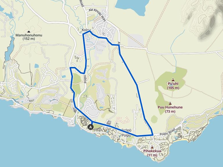 Old Koloa Town via Poipu Road loop — Kauai | run | Komoot